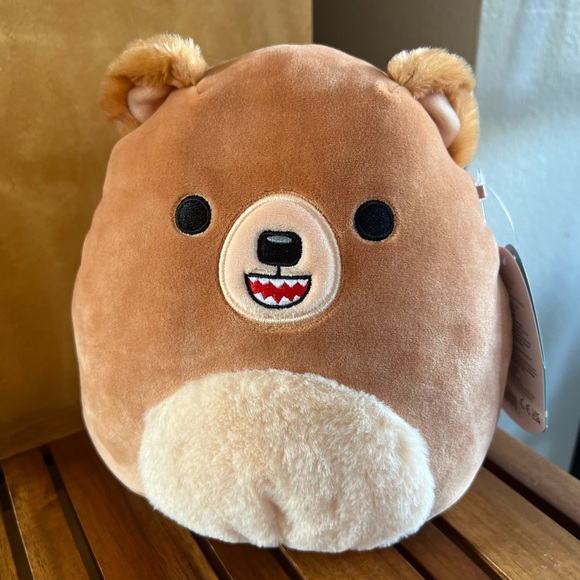Squishmallows | Toys | Nwt 7 Stokley The Kodiak Grizzly Brown Bear ...